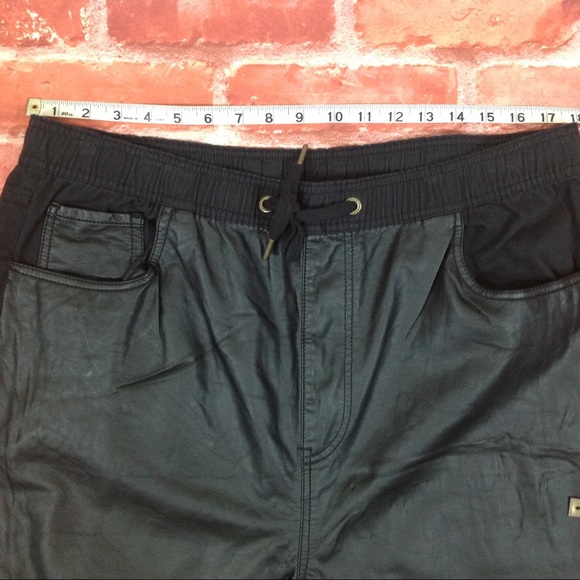 Refuel | Pants | Refuel Mens Leather Like Pants Joggers Size 38 | Poshmark